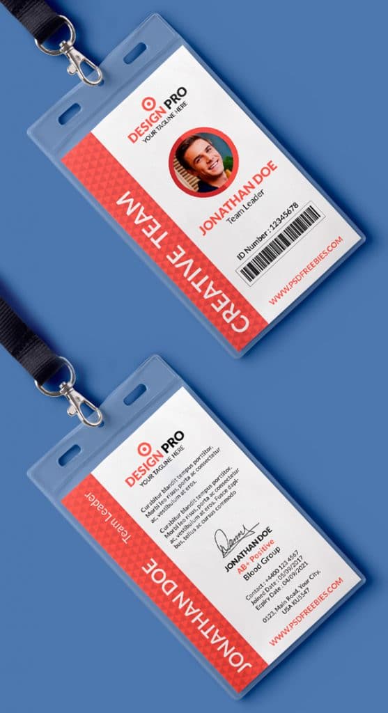 Descarga modelo de credencial para imprimir en PSD